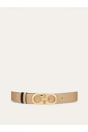 FERRAGAMO Reversible And Adjustable Gancini Belt