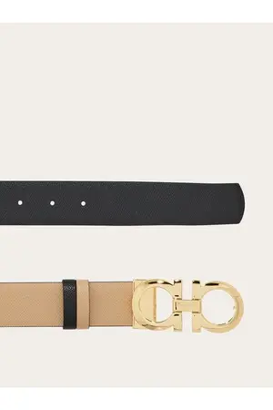 FERRAGAMO Reversible And Adjustable Gancini Belt
