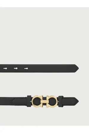 FERRAGAMO Gancini Reversible Belt - Black