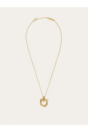 FERRAGAMO Gancini Pendant Necklace - Gold