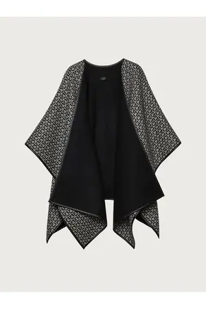 FERRAGAMO Gancini Cape - Black