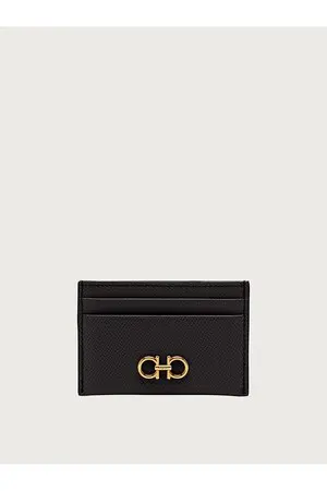 FERRAGAMO Gancini Card Holder - Black
