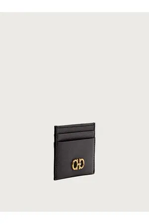 FERRAGAMO Gancini Card Holder - Black