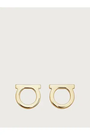 FERRAGAMO Gancini Stud Earrings - Gold