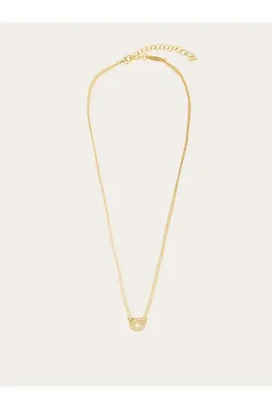 FERRAGAMO Gancini Pendant Necklace - Gold