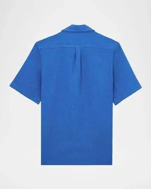 Vilebrequin Apos;s Garment-dyed Linen Camp Shirt - Marrakech_