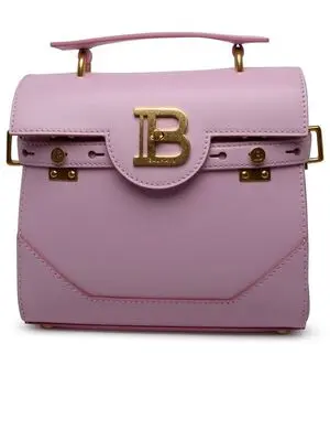Balmain BALMAIN B-Buzz 23 Pink Leather Bag - Pink