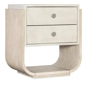 HOOKER FURNITURE Modern Mood Two Drawer Nightstand - Cream