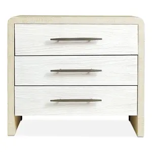 HOOKER FURNITURE Cascade Three Drawer Nightstand - Cream/white