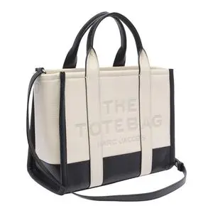 MARC JACOBS THE TOTE BAG ホワイト/ブラック Amazon.com: Marc Jacobs Women's The Medium Tote, Black/White