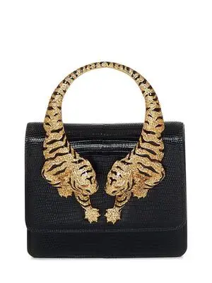 Roberto Cavalli Roberto Cavalli Roar Medium Shoulder Bag - Black