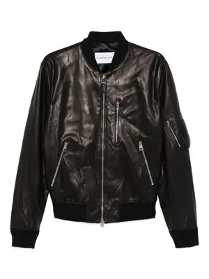 Givenchy Zip-up Leather Bomber Jacket