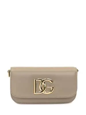 Dolce & Gabbana Leather Shoulder Bag - Grey
