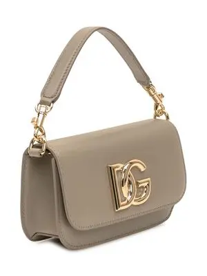 Dolce & Gabbana Leather Shoulder Bag - Grey