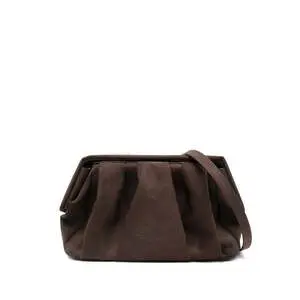 THEMOIRE Gathered Shoulder Bag - Brown