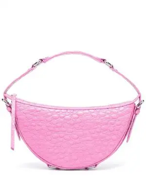 By Far BY FAR Gib Leather Shoulder Bag Fuchsia