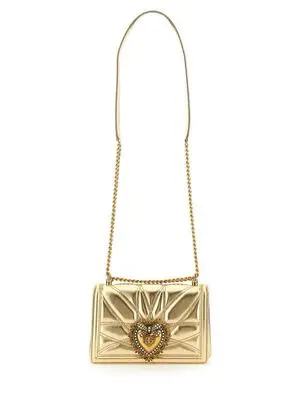 Dolce & Gabbana DOLCE & GABBANA DEVOTION MEDIUM BAG Gold