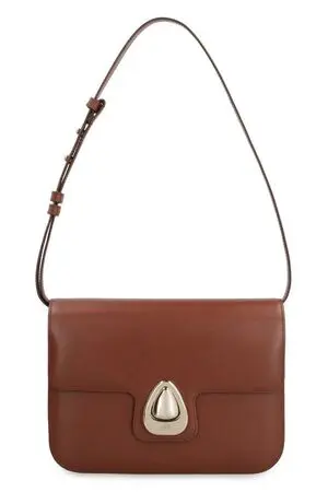 A.p.c. Astra Small Leather Bag - Saddle Brown