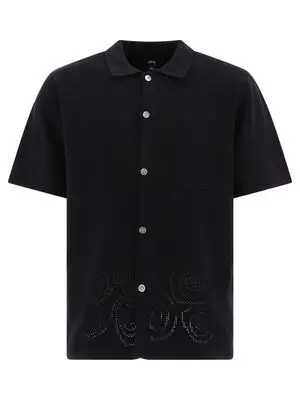 トップス stussy Perforated Swirl Knit Shirt StüSsy Perforated Swirl Knit' Shirt In Black - 33% Off | Editorialist