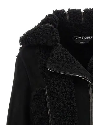 TOM FORD Suede Shearling Jacket