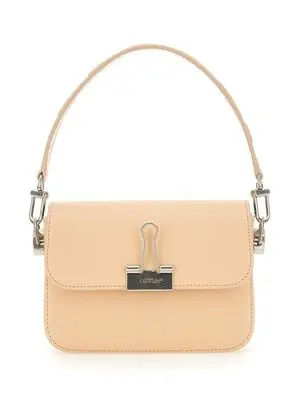 Off-White OFF-WHITE SMALL LEATHER BINDER BAG - Beige