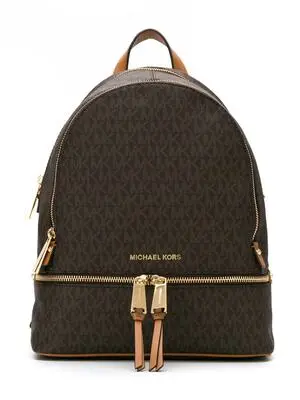 Michael Kors Michael Kors Leather Backpack - Brown