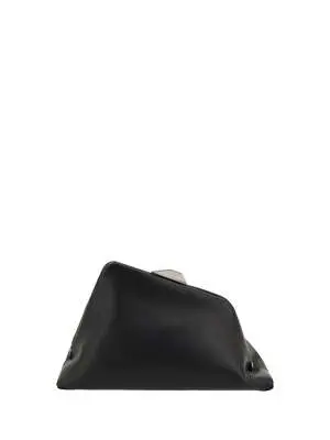 Attico The Attico Day Off Leather Shoulder Bag - Black