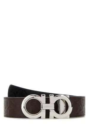 FERRAGAMO Salvatore Ferragamo Reversible Leather Belt - Brown