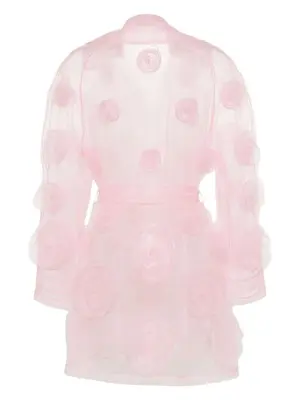 Viktor & Rolf Rose-appliqué Tulle Coat
