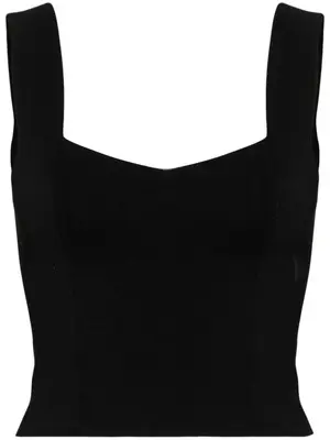 A.L.C. Jordana Knitted Top - Black