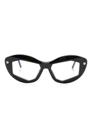 KUBORAUM P16 Cat-eye Frame Glasses - Black