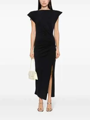 Isabel Marant Étoile Nadela Pleated Midi Dress - Black