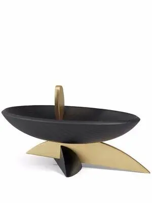 L'Objet Kelly Behun Leaf Oval Bowl - Black