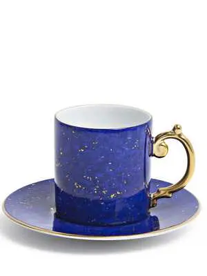 L'Objet Lapis Espresso Cup And Saucer - Blue