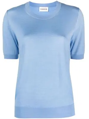 P.a.r.o.s.h Fine-knit Short-sleeve Jumper