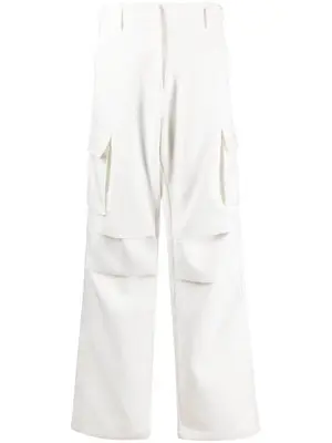 Coperni Wide-leg Cargo Trousers - White