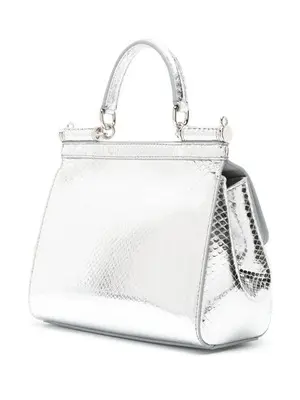 Dolce & Gabbana Sicily Metallic Tote Bag