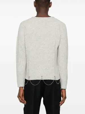 Random Identities Crystal-embellished Wool-blend Jumper