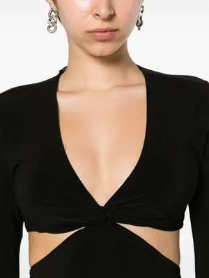 NISSA Cut-out Long-sleeve Bodysuit