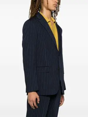 Polo Ralph Lauren Logo-patch Pinstripe Blazer