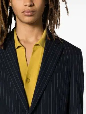 Polo Ralph Lauren Logo-patch Pinstripe Blazer