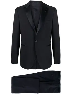 Tagliatore Single-breasted Virgin-wool Suit - Blue
