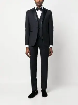 Tagliatore Single-breasted Virgin-wool Suit - Blue