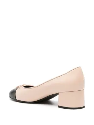 Tory Burch Cap-toe 45mm Leather Pumps - Pink