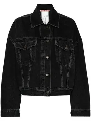 Acne Studios Denim Trucker Jacket - Black