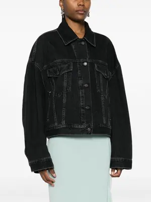 Acne Studios Denim Trucker Jacket - Black