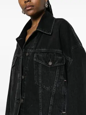 Acne Studios Denim Trucker Jacket - Black
