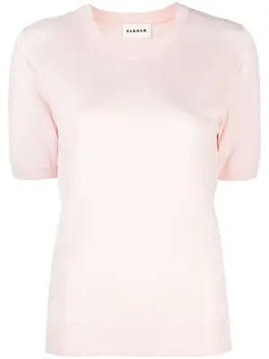 P.a.r.o.s.h Linfa Short-sleeve Fine-knit Top