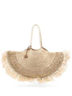 CULT GAIA Lucia Raffia-Design Tote