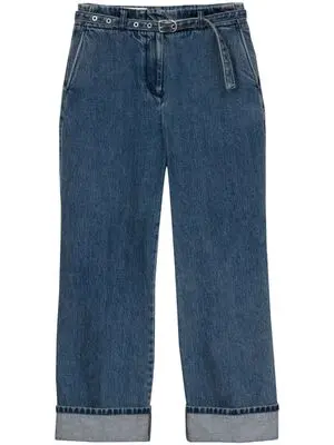 3.1 Phillip Lim Belted Flared Jeans - Blue